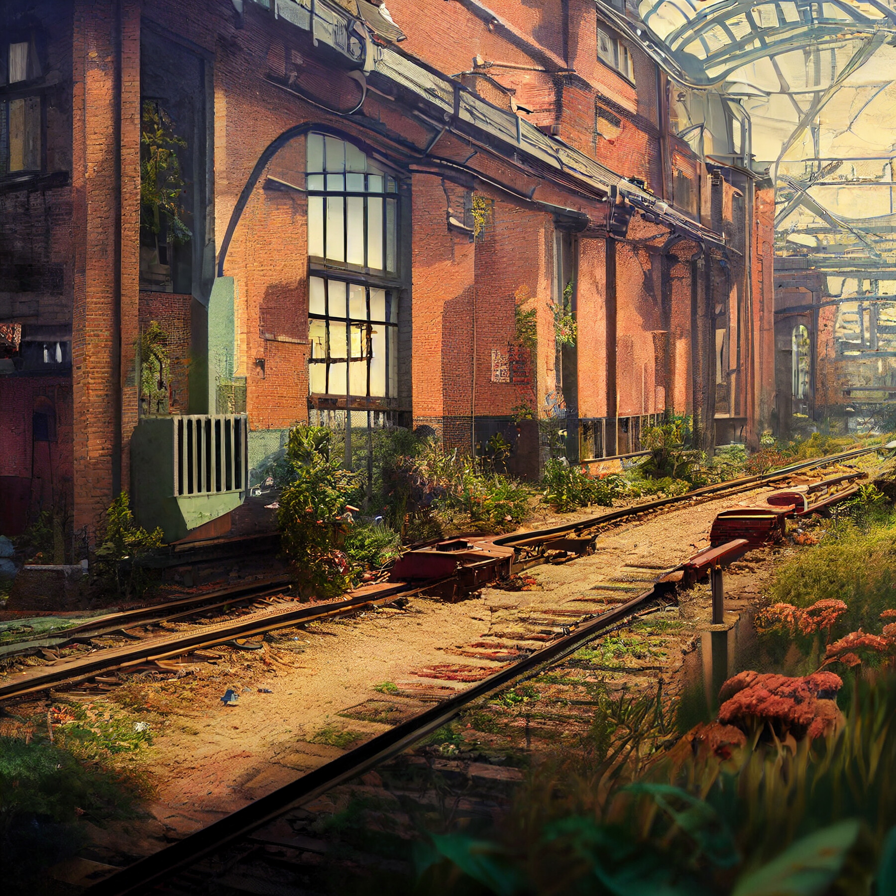 ArtStation - Abandoned places, trains. Pack | Artworks