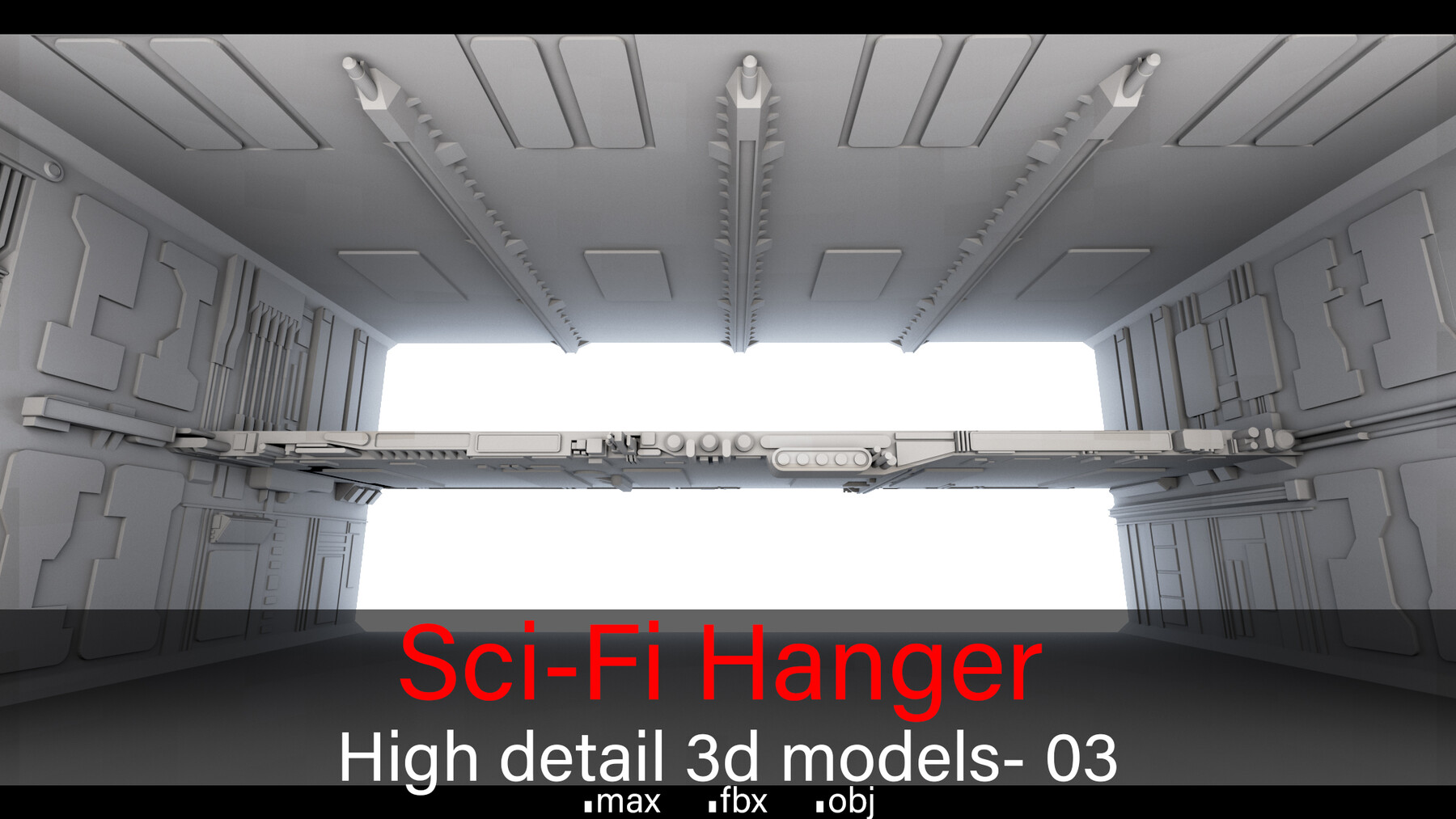ArtStation - Sci-Fi Hanger- 03- High detail 3d models | Resources