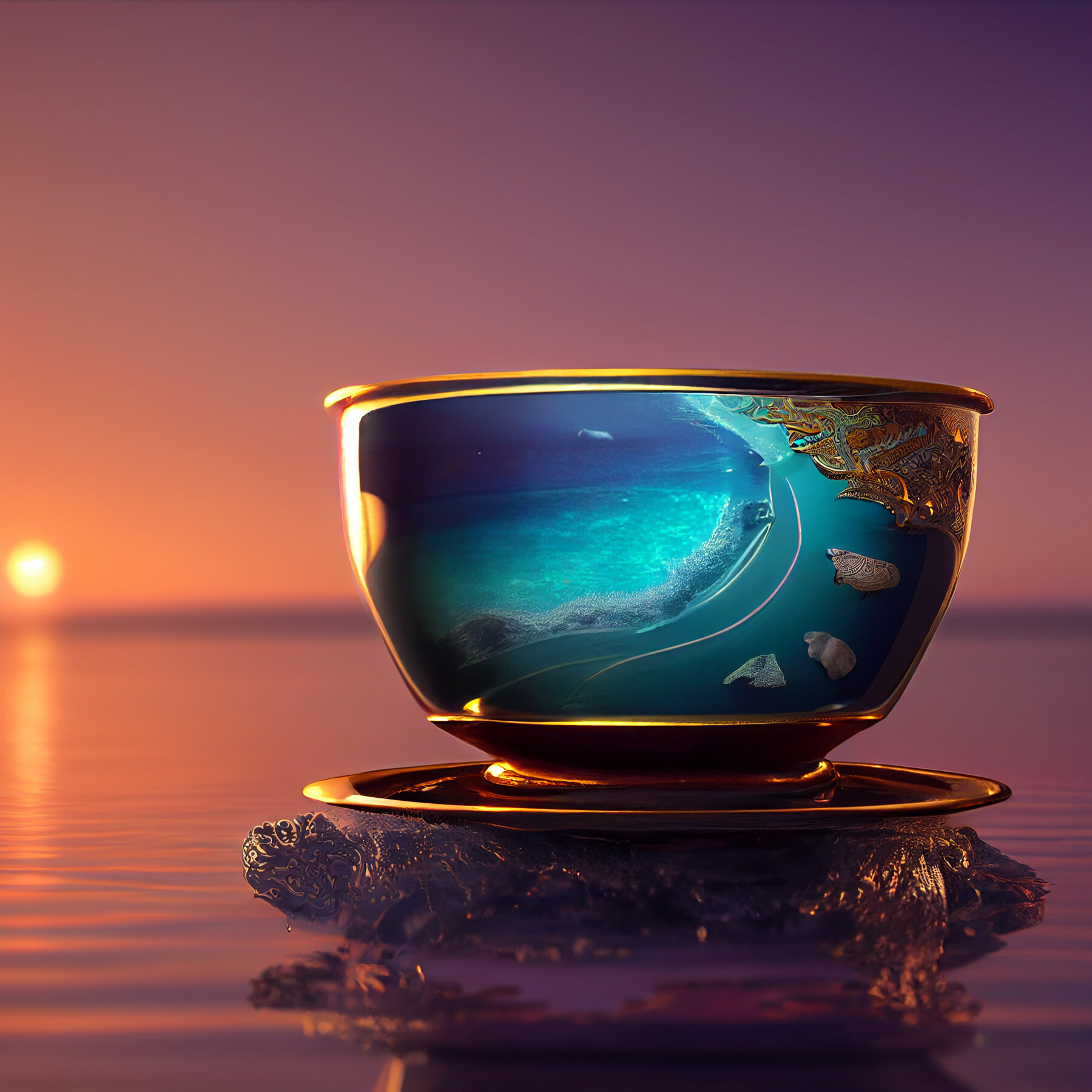 ArtStation - Sunset Tea | Artworks
