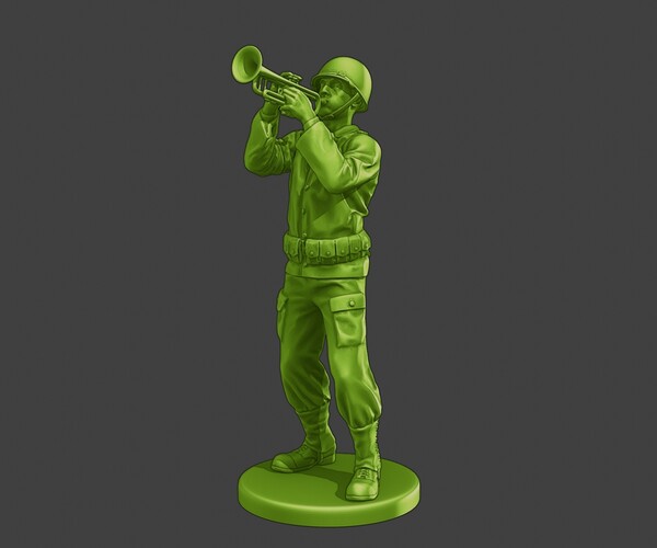 ArtStation - American soldier ww2 Trumpet A15 | Resources