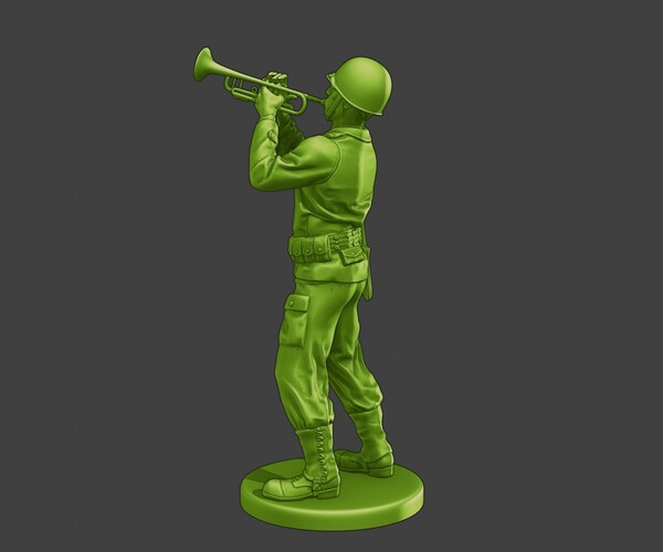 ArtStation - American soldier ww2 Trumpet A15 | Resources
