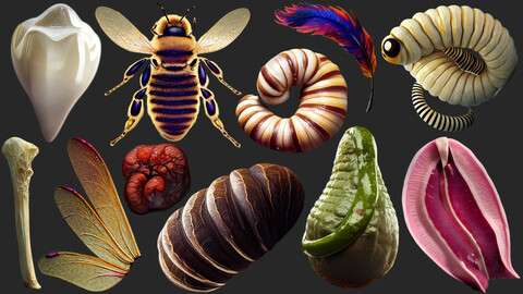 ArtStation - 195 Potion Ingredients | Game Assets