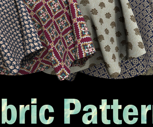 ArtStation - 10 Fabric Patterns Seamless and Tileable Vol. 7 | Game Assets