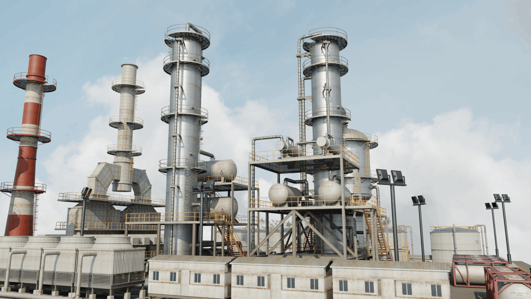 ArtStation - Refinery Unit Scene | Game Assets
