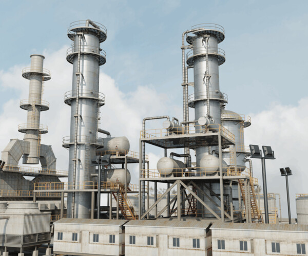 ArtStation - Refinery Unit Scene | Game Assets