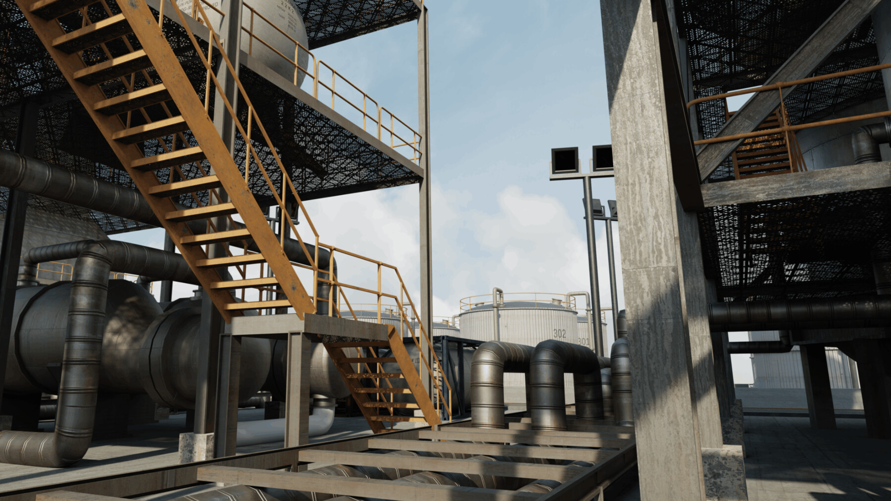 ArtStation - Refinery Unit Scene | Game Assets