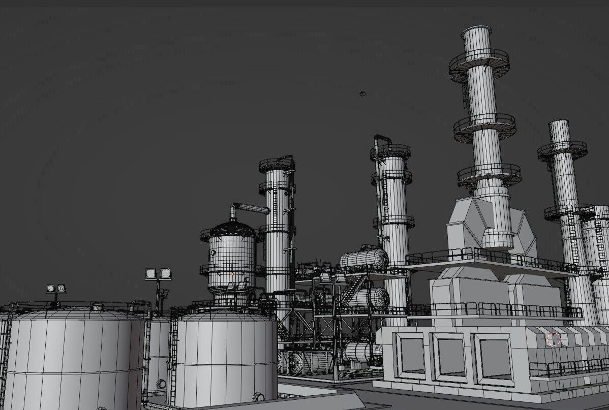 ArtStation - Refinery Unit Scene | Game Assets