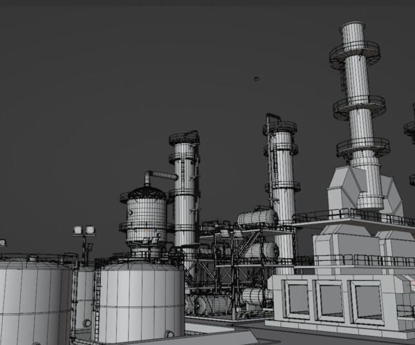 ArtStation - Refinery Unit Scene | Game Assets
