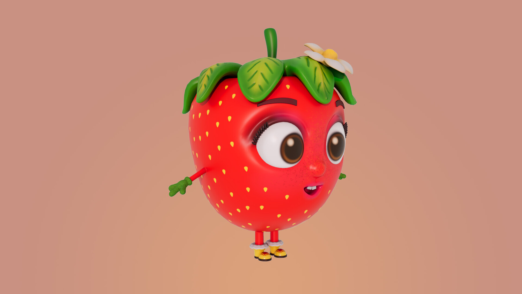 ArtStation - strawberry cartoon | Game Assets