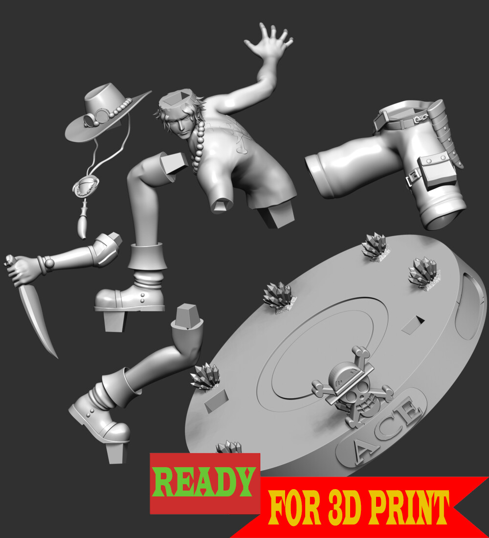 ArtStation - Portgas D. Ace - One Piece | Resources
