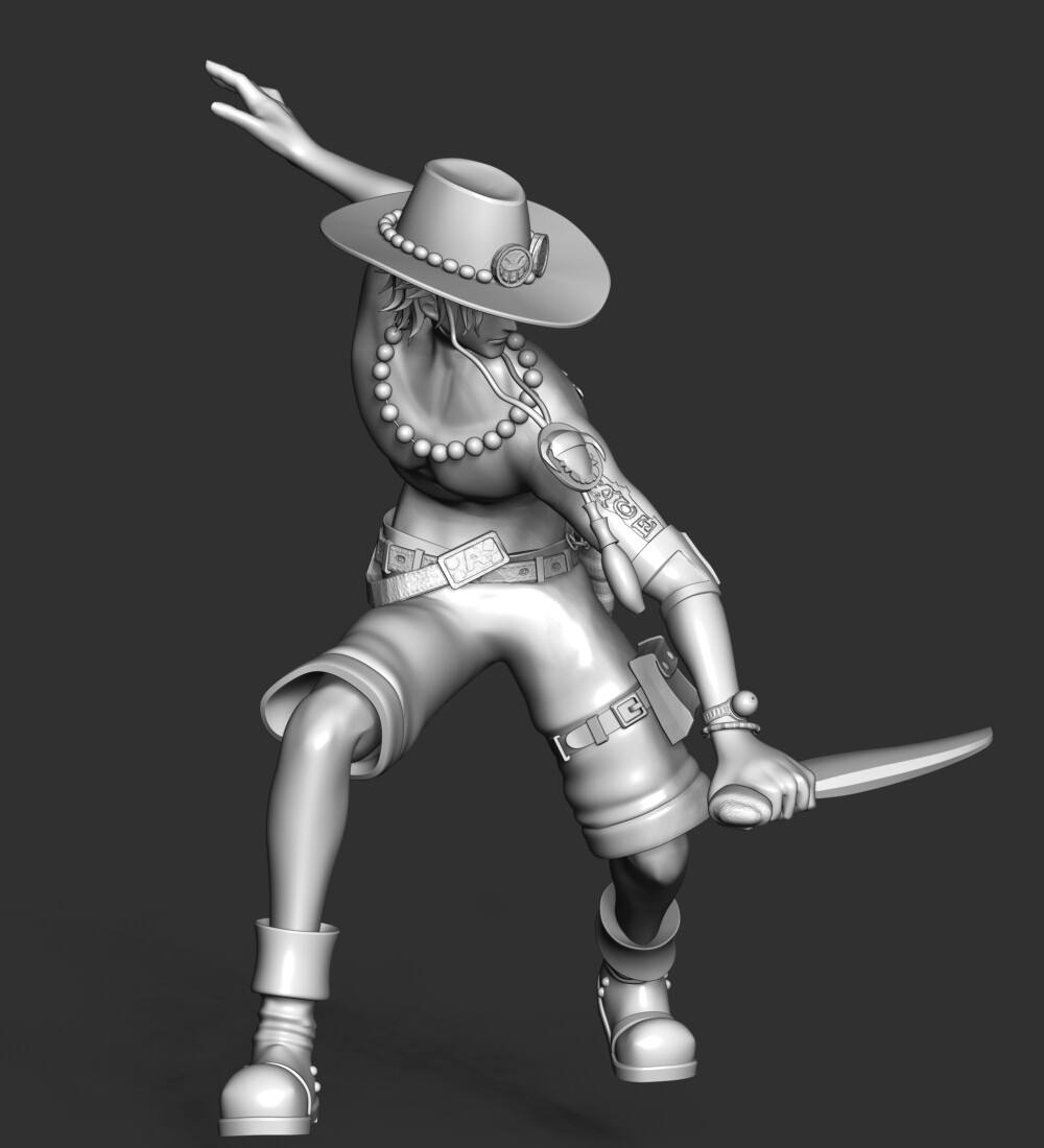 ArtStation - Portgas D. Ace - One Piece | Resources