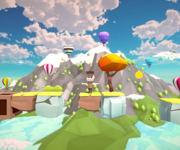 Artstation 3d Platformer Game Kit For Unity Low Poly Game Assets