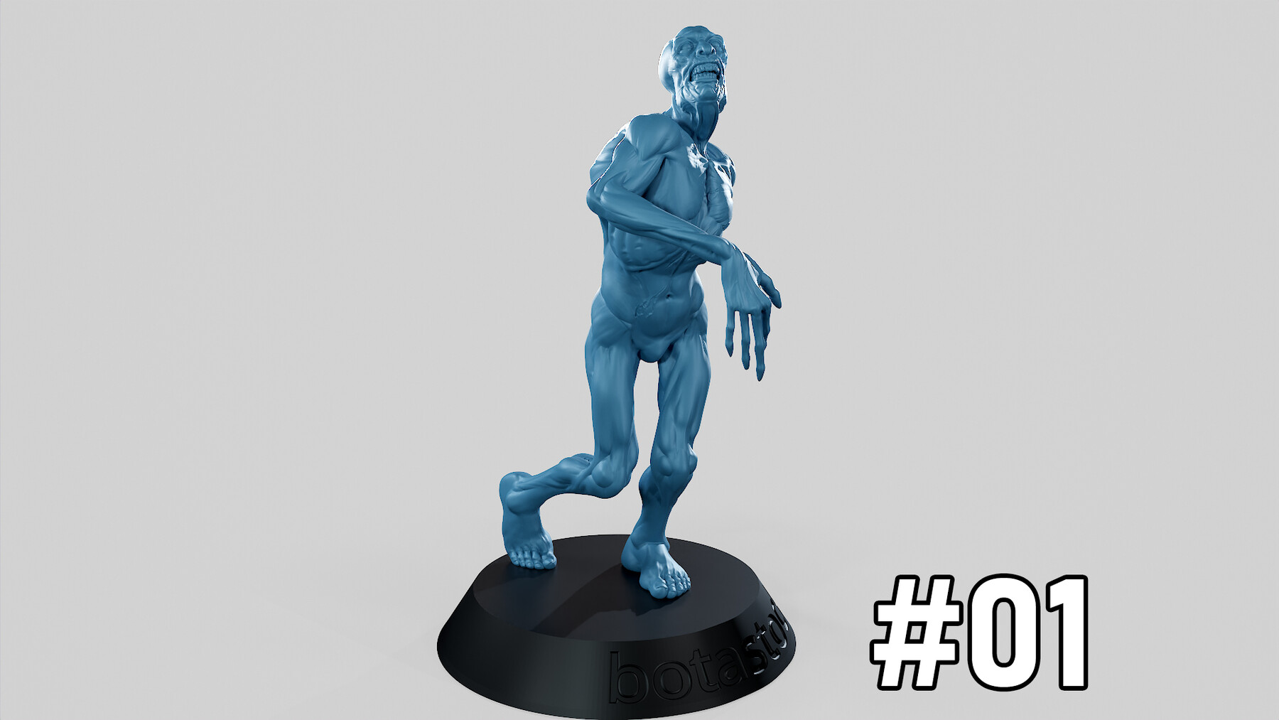 ArtStation - Zombie Undead in Epic Pose 1-5 3D Printable Pack | Resources