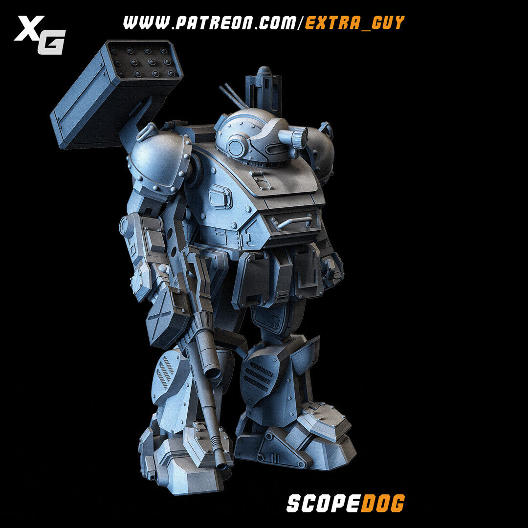 ArtStation - Scopedog 3D Printable 100mm | Resources