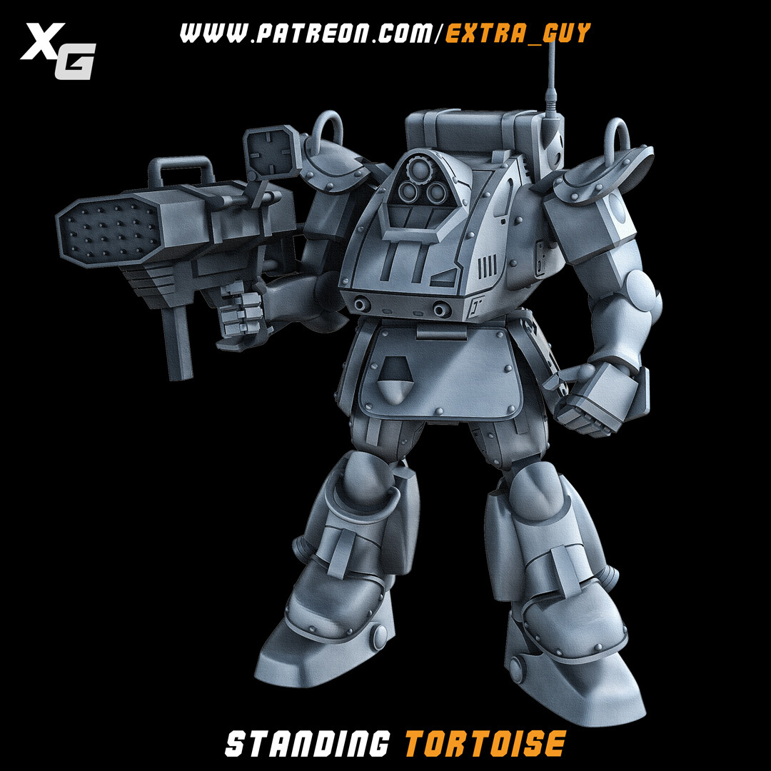 ArtStation - Standing Tortoise 3D Printable 100mm | Resources