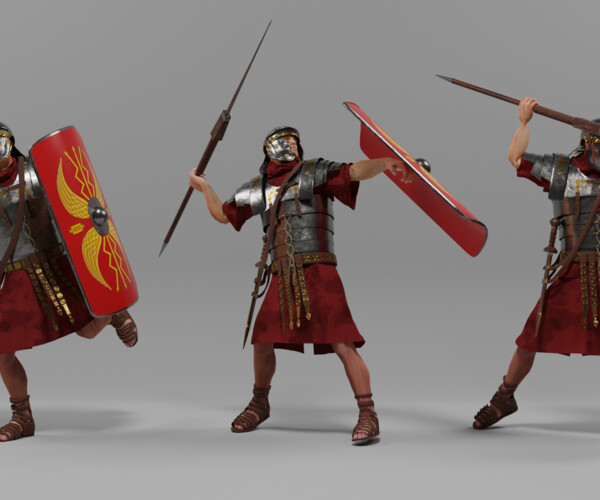 ArtStation - Roman Legionaries - 3D models | Resources