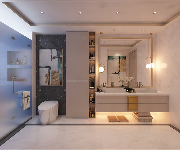 ArtStation - Modern Bathroom - 024 | Resources