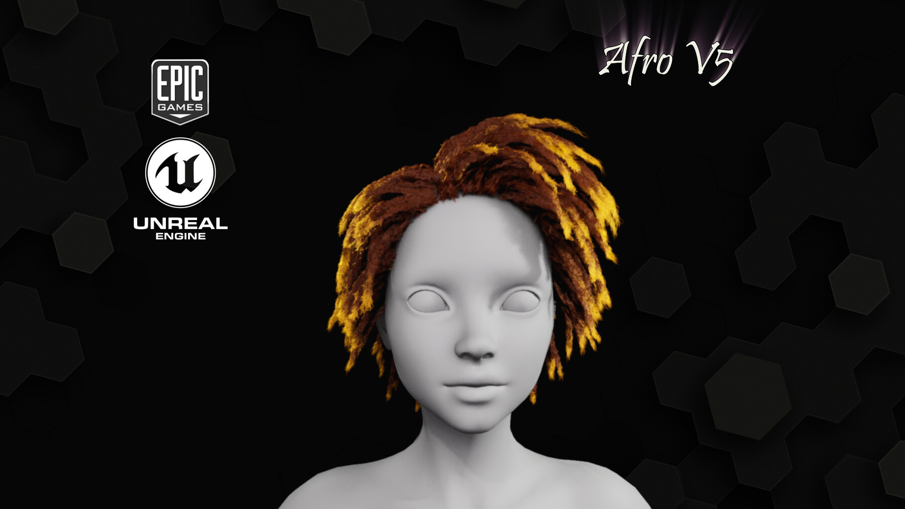 ArtStation - Afro V5 Groom UE | Game Assets