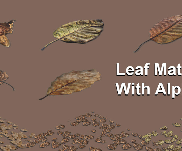 ArtStation - Leaf Materials With Alpha Vol.2 | Resources