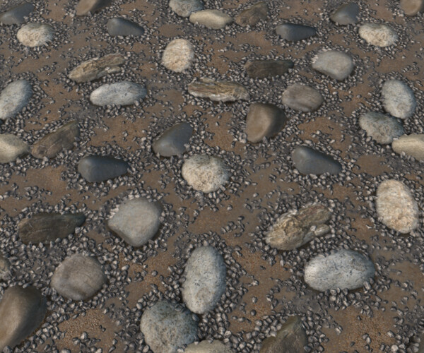 ArtStation - Ground Stone Material | Game Assets