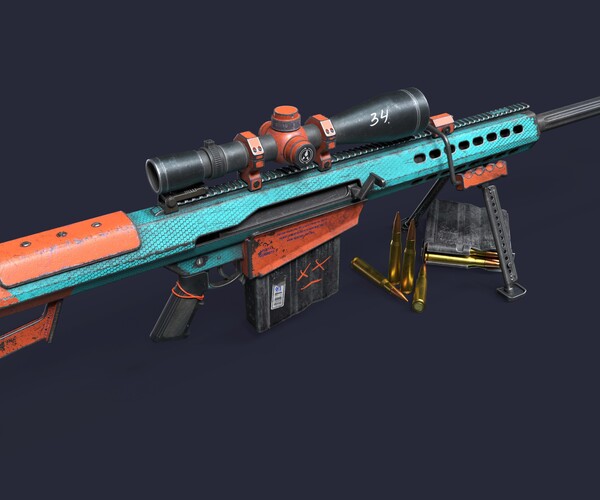 ArtStation - Sniper Rifle | Game Assets