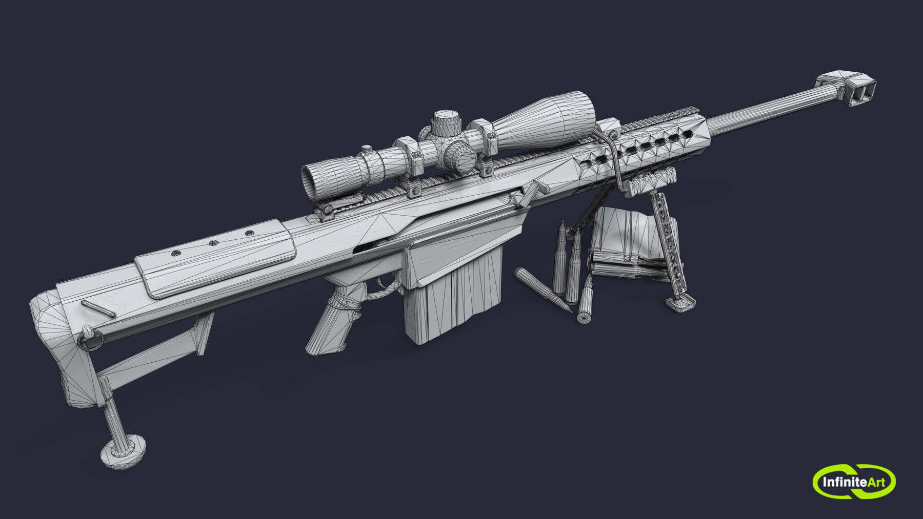 ArtStation - Sniper Rifle | Game Assets