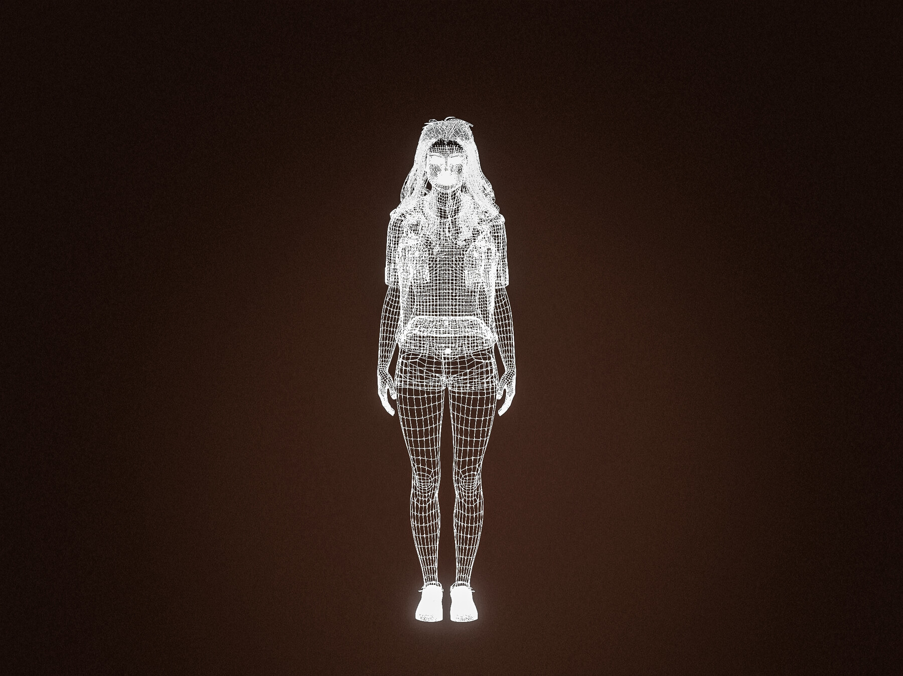 ArtStation - High Quality Realistic Casual Blonde Girl in Jeans Short ...