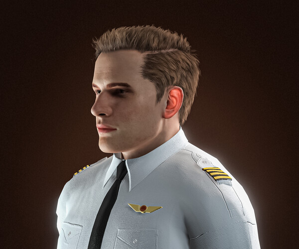 ArtStation - High Quality Realistic Male Pilot 02 Character | Resources
