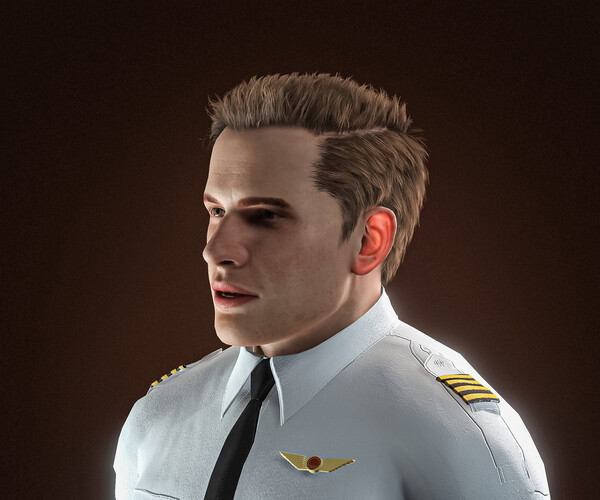 ArtStation - High Quality Realistic Male Pilot 02 Character | Resources