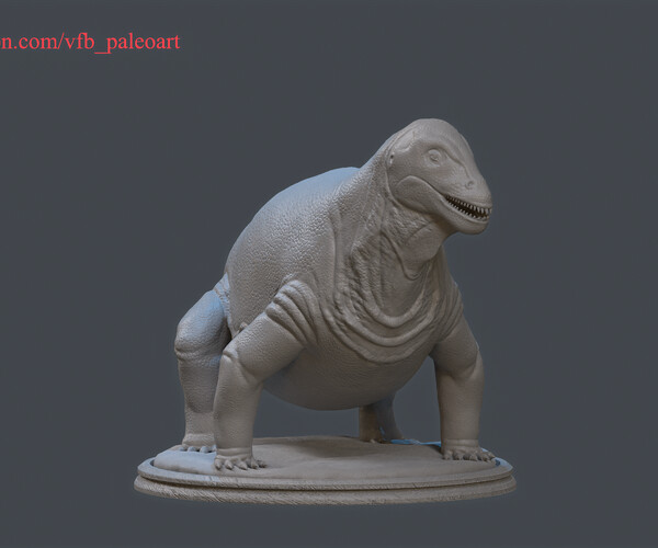 ArtStation - Moschops capensis - Statue for 3D printing | Resources