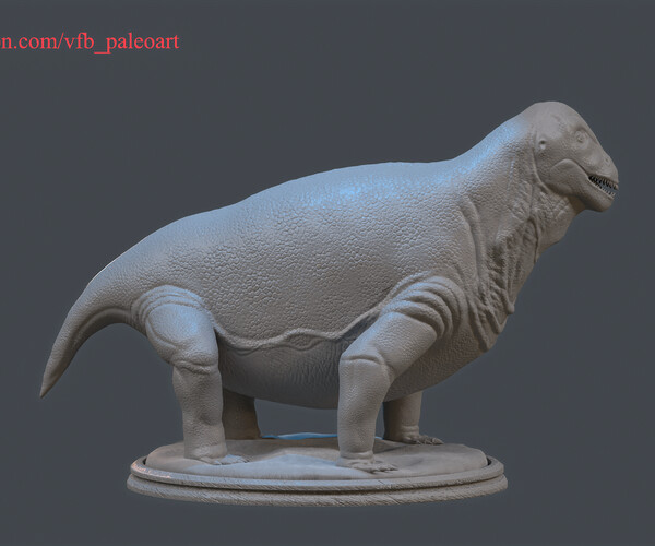 ArtStation - Moschops capensis - Statue for 3D printing | Resources