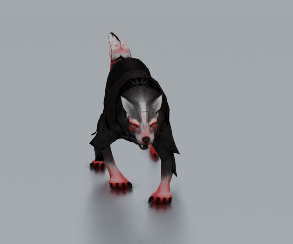 ArtStation - WOLF GAME READY 3D MODEL LOW POLY | Game Assets