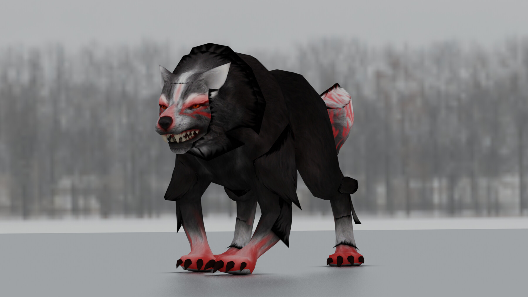 ArtStation - WOLF GAME READY 3D MODEL LOW POLY | Game Assets