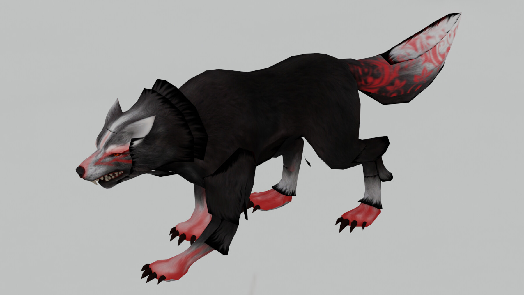 ArtStation - WOLF GAME READY 3D MODEL LOW POLY | Game Assets