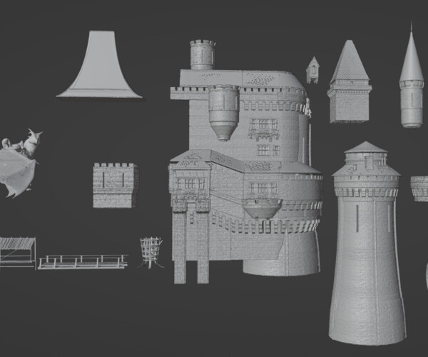 ArtStation - Castle Kitbash | Resources