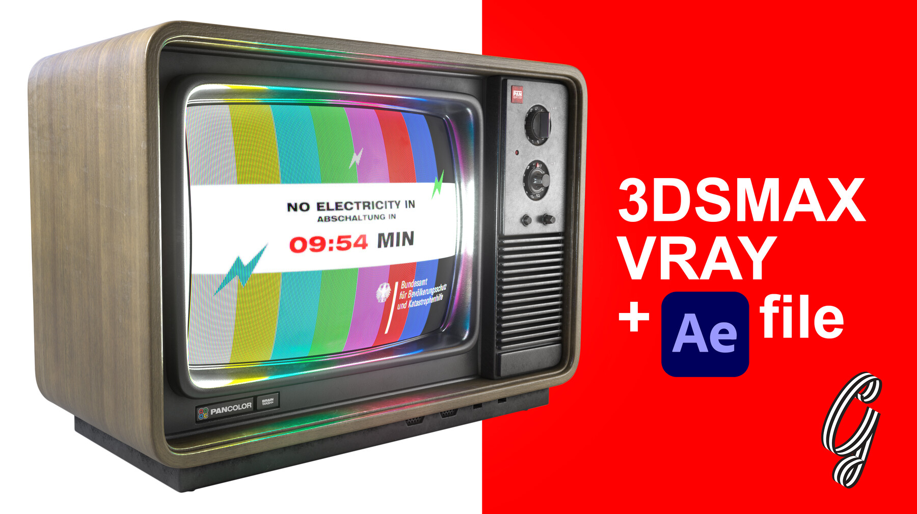 ArtStation - Old TV - VFX Highpoly Model | Game Assets