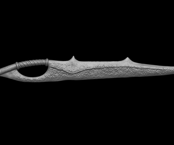 ArtStation - 3D PRINTABLE MORIA ORC SWORD SCIMITAR - THE LORD OF THE ...