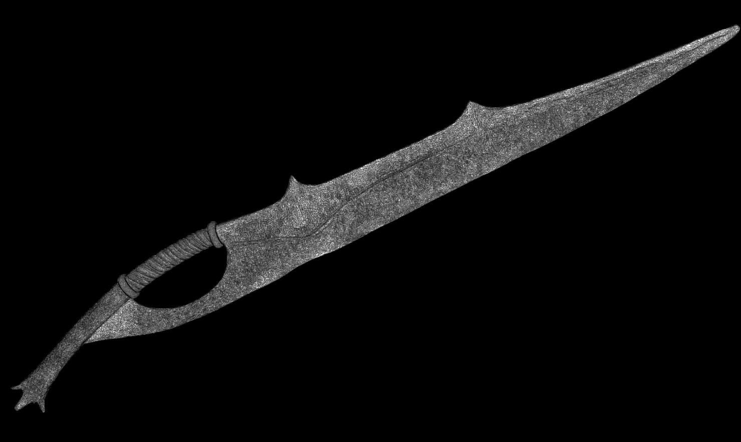ArtStation - 3D PRINTABLE MORIA ORC SWORD SCIMITAR - THE LORD OF THE ...
