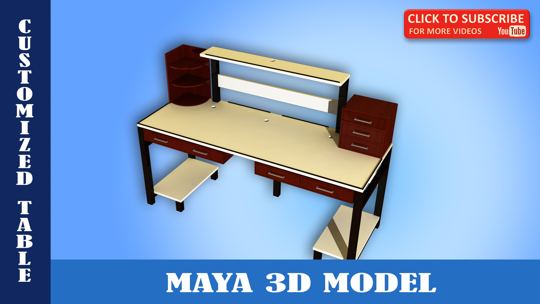 ArtStation - 3D COMPUTER TABLE | Resources