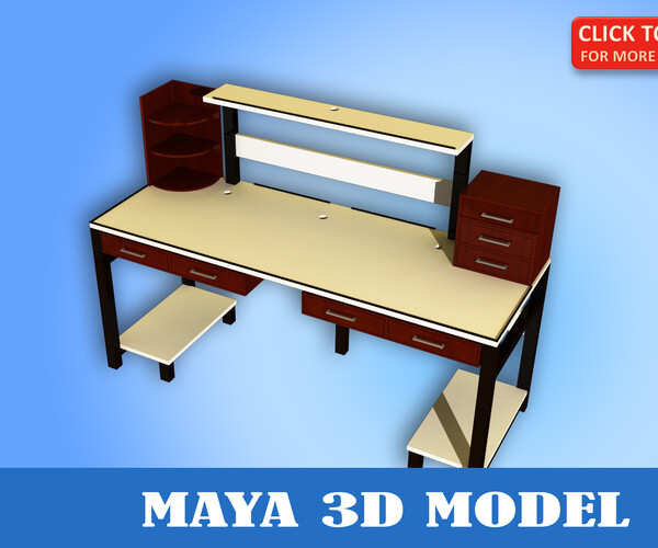 Artstation 3d Computer Table Resources