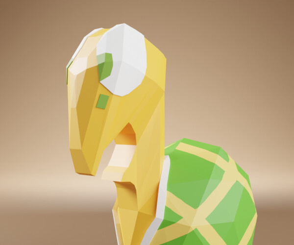 ArtStation - Koopa Troopa Green Super Maro Bros Low Poly 3D Model ...