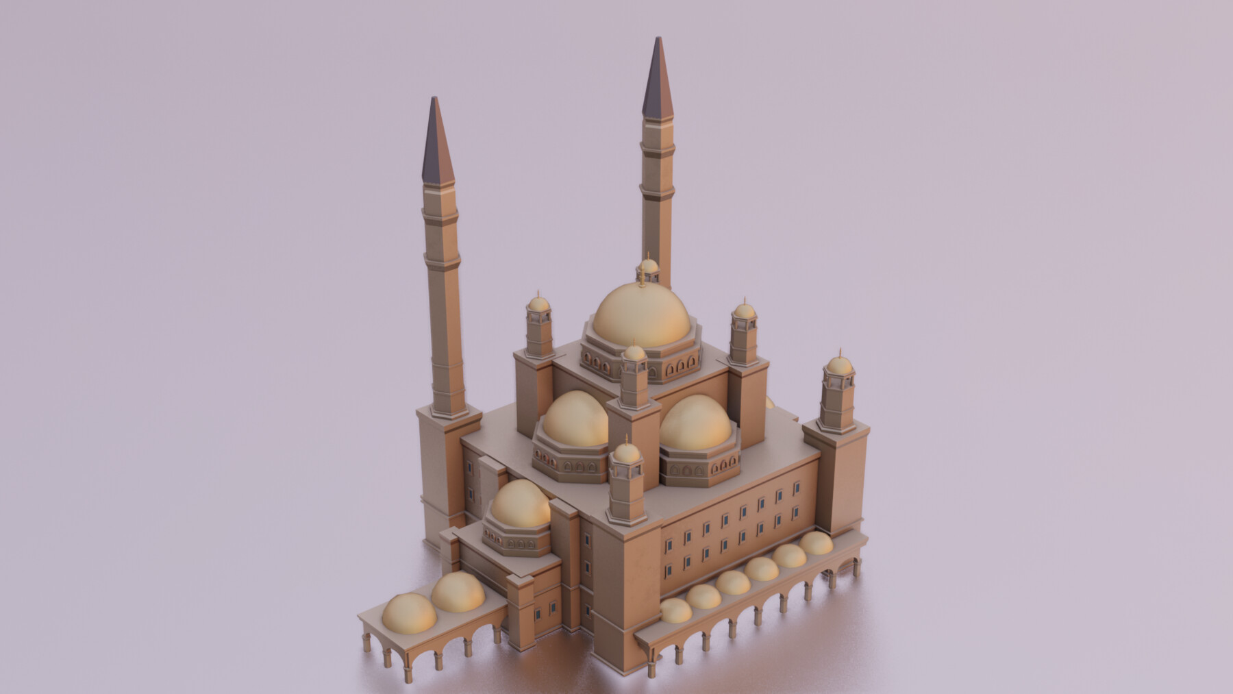 ArtStation - STYLIZED MOSQUE GAME READY LOW POLY | Game Assets