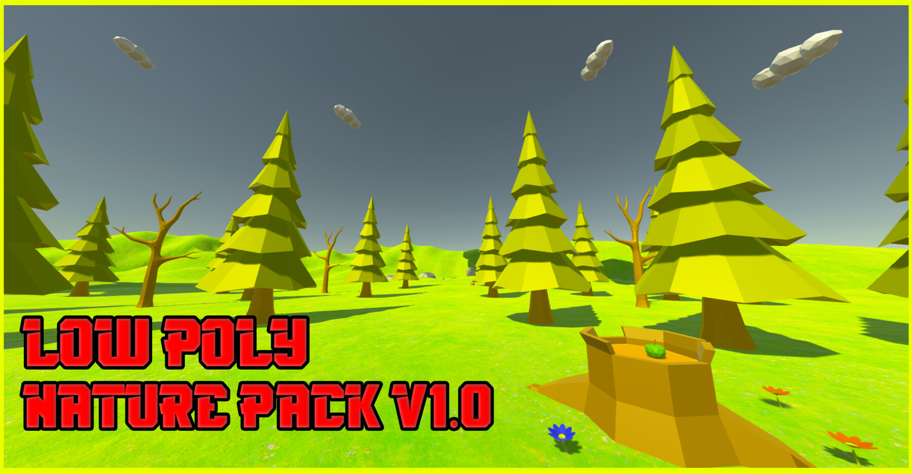 ArtStation - LOW POLY NATURE PACK V1.0 | Game Assets