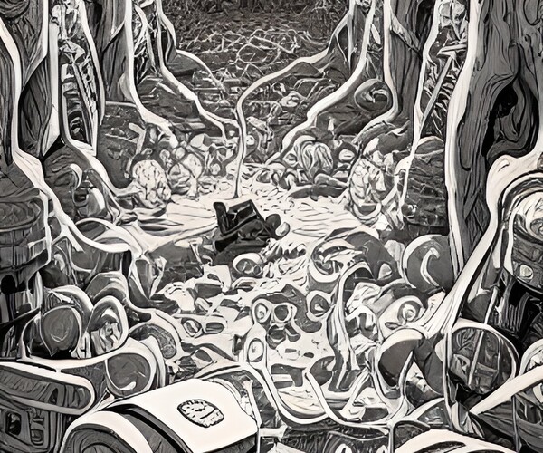 ArtStation - Line art perspective Comics Book Style 2000 jpg pack ...