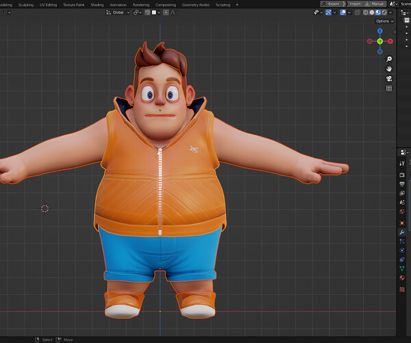 ArtStation - 3d Modeling - Man - Klin Style 2 - Blender 3.0 | Game Assets