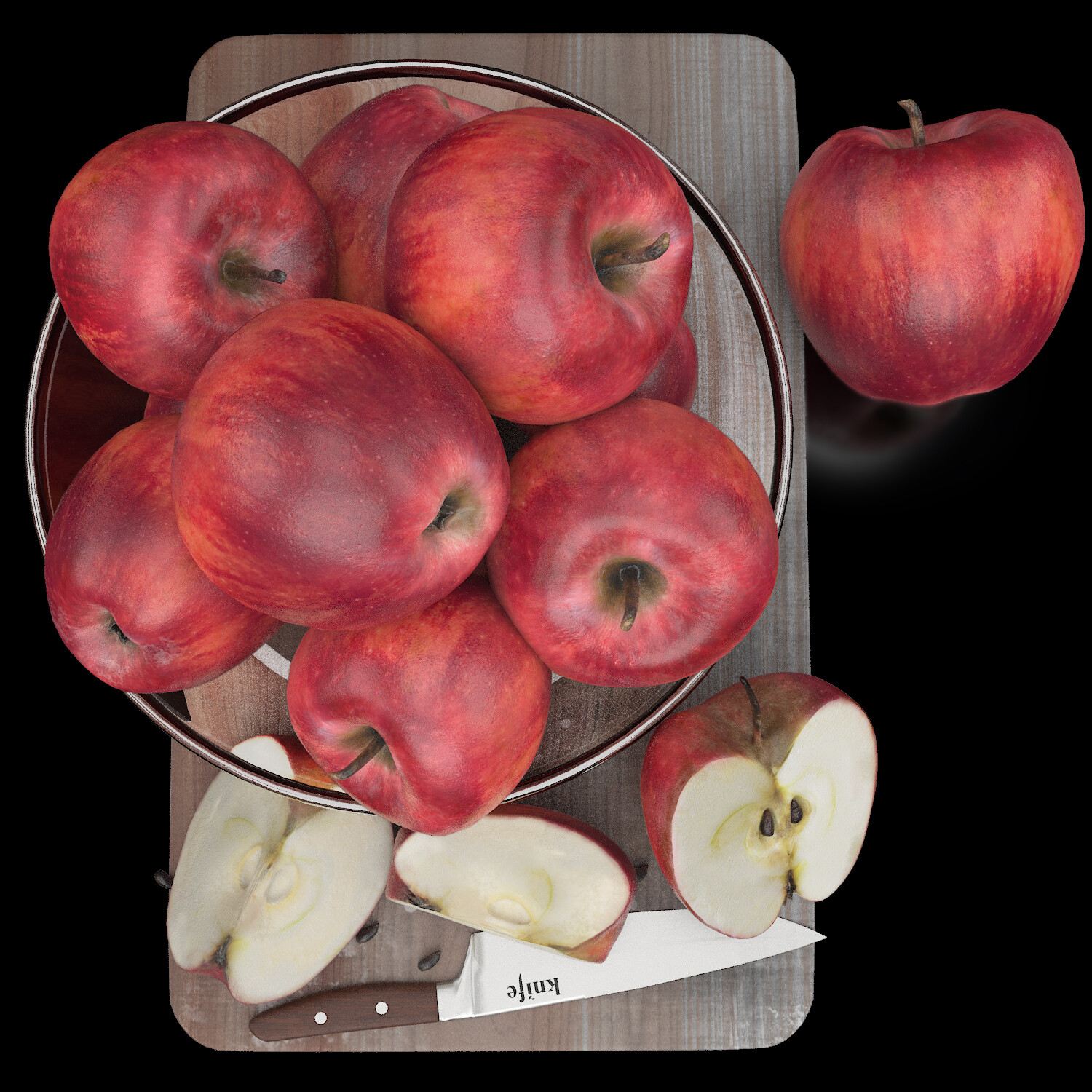 ArtStation - bowl of red apples | Resources