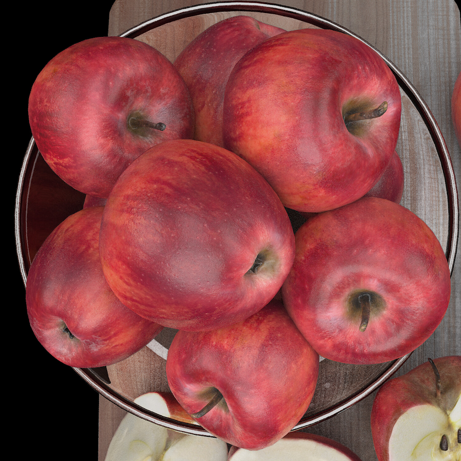 ArtStation - bowl of red apples | Resources