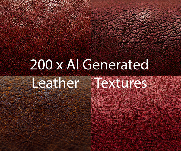 ArtStation - 200+ 'AI' Generated Leather Textures | Artworks