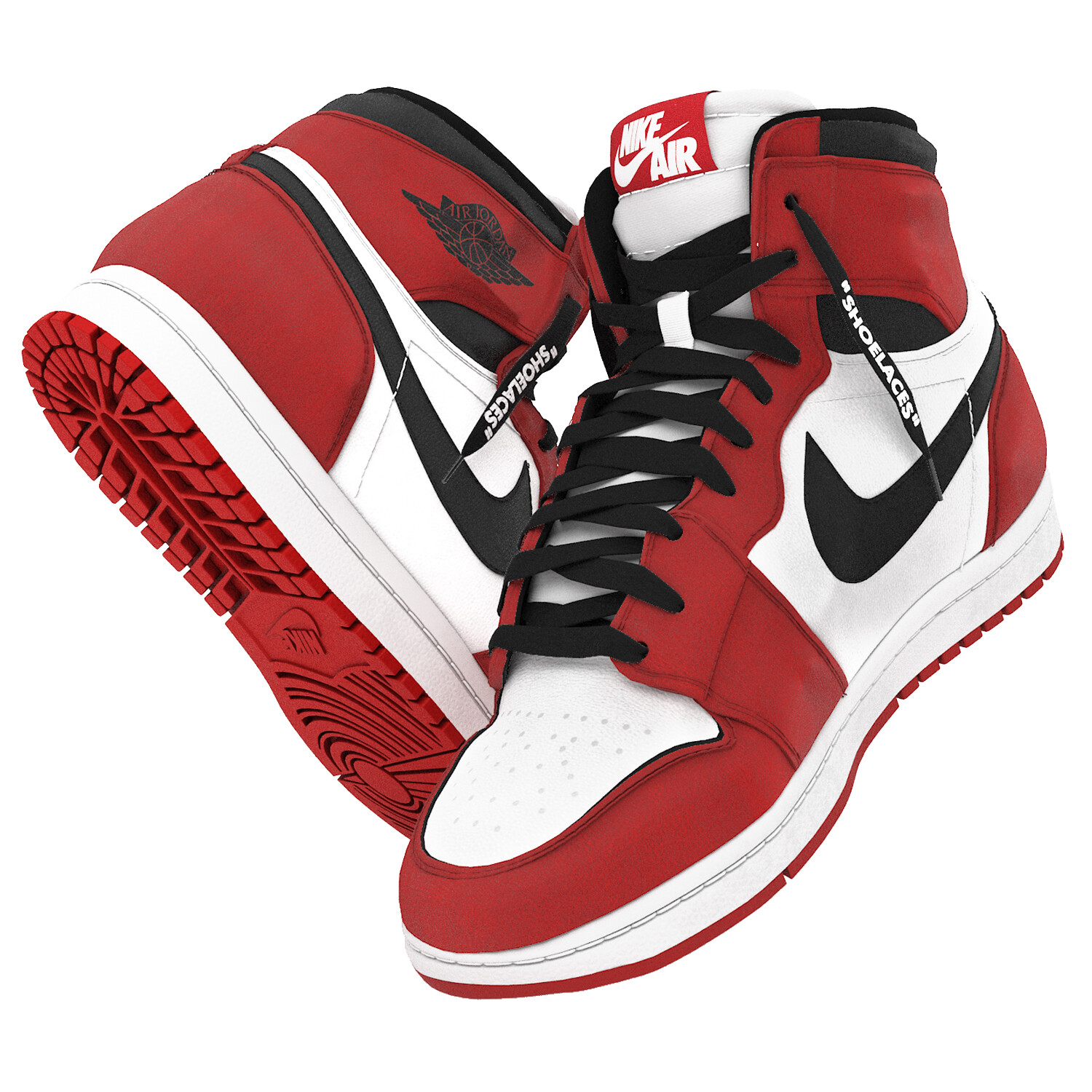 ArtStation - red nike air jordan 1 retro | Game Assets
