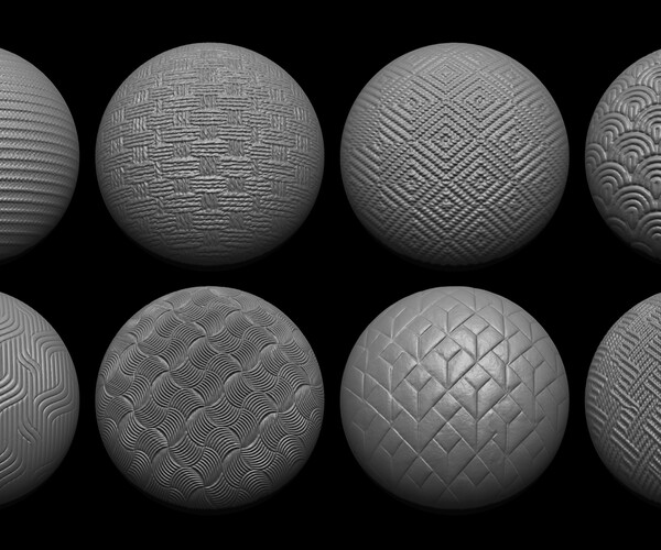 ArtStation - DETAILED FABRIC alpha brush bundle (tilable 2k tiff16bit ...